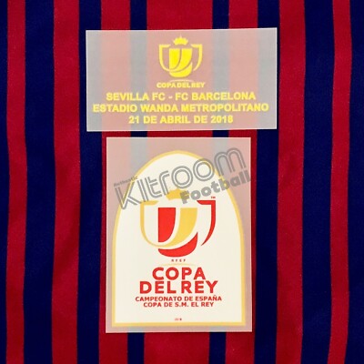 Original Player Issue Final Copa del Rey 2018 Patch Barcelona vs ...