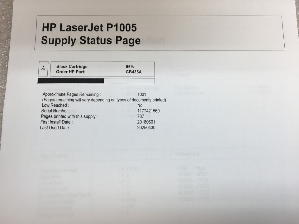 HP LaserJet P1005 Workgroup Monochrome Laser Printer 17K Pg Ct Toner ...