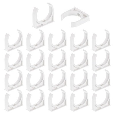24Pcs PVC Water Pipe Clamps Clips, U-Shaped Holder Buckles for 50mm OD ...