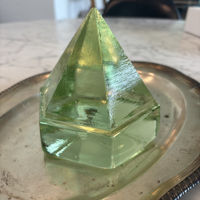 Ship's Deck Lighting Prism Green Glass Vintage Nautical Pyramid Large 4 ...