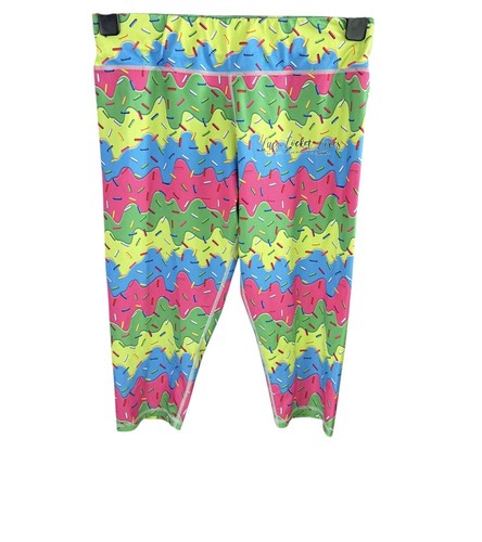 Lucy Locket Loves Training Leggings Women's Size Large 3/4 Length Gym ...