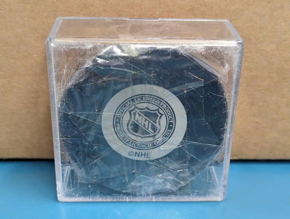 TOM POTI RANGERS OILERS NY EDMONTON - NHL HOCKEY PUCK Signed ...