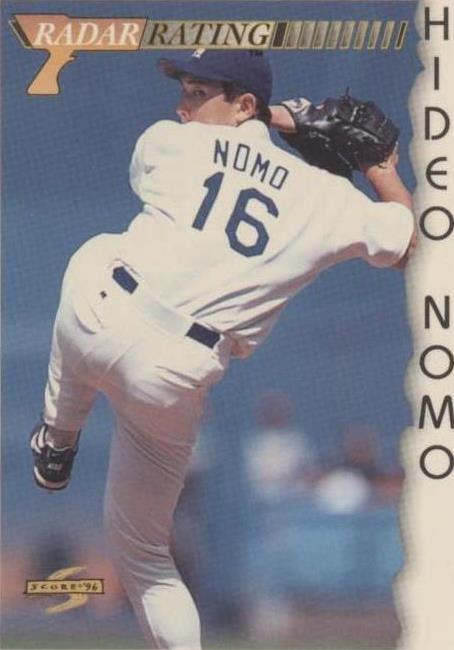 1996 Score - Radar Rating Hideo Nomo #195 for sale online | eBay