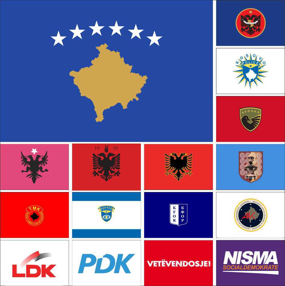 Kosovo Flag Security Force Police Dardania Pristina Protection Corps ...