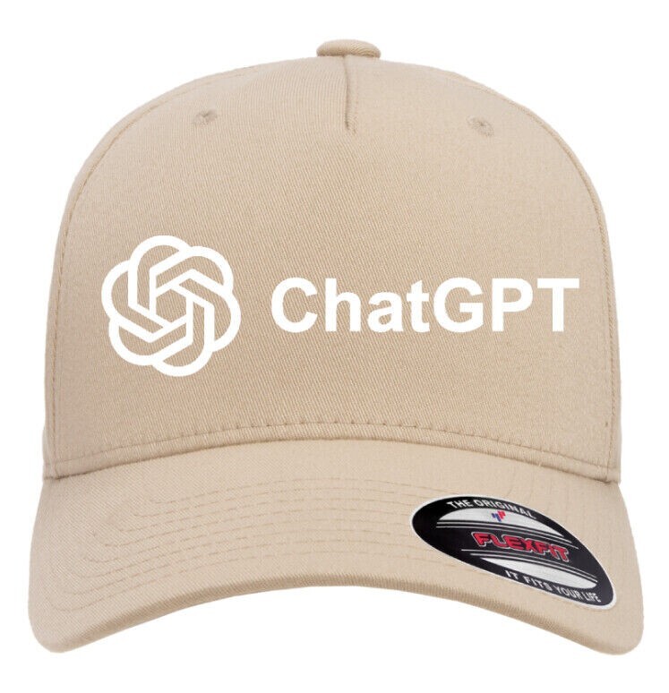 ChatGPT Logo Chat GPT OpenAI Hat Flexfit Baseball Cap Printed Emblem | eBay