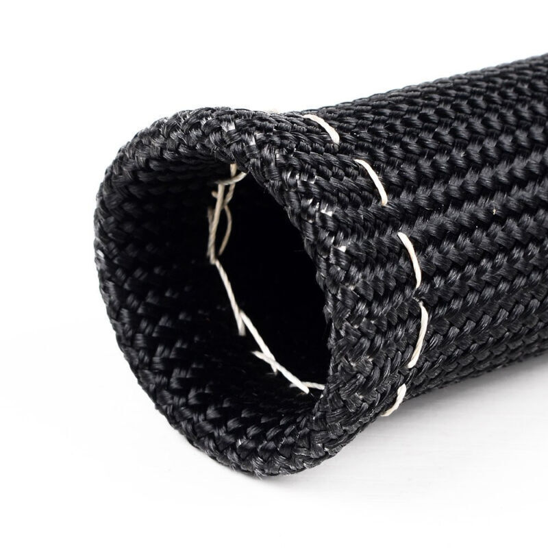 1200° Black Heat Shield Spark Plug Wire Protector Sleeve Covers SBC BBC ...