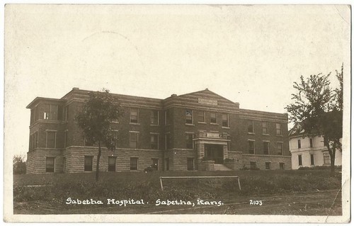 Sabetha Kansas KS ~ Sabetha Hospital & Neighborhood RPPC Real Photo ...