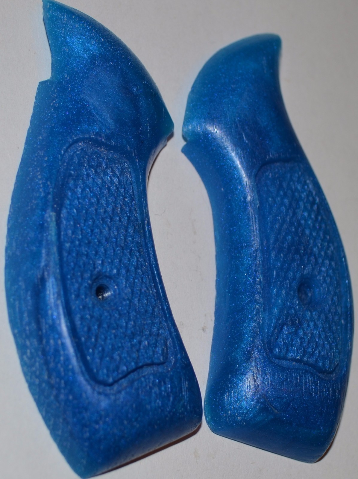 S&W J frame round butt small pistol grips turquoise plastic with screw ...