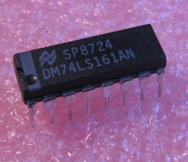 DM74LS161AN National Semi TTL IC 4-Bit Counter 74LS161 74161 - NOS Qty ...