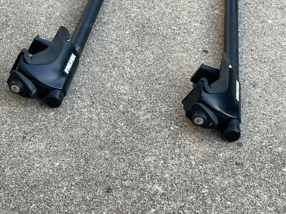 Yakima RailGrab Round Bars Roof Racks 48" Bars Set With Key Rail Grab ...