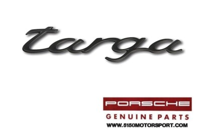 Genuine Porsche 911 996 "targa" Emblem Inscription Rally Black ...
