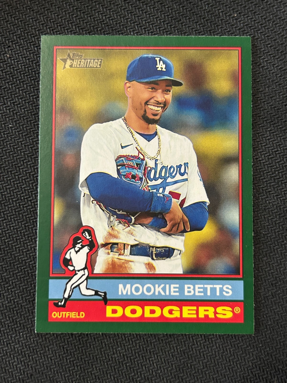 Mookie Betts 2025 Topps Heritage #487 Dark Green Border Price Guide ...