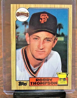 1987 Topps Baseball Card Robby Thompson Rookie San Francisco Giants ...