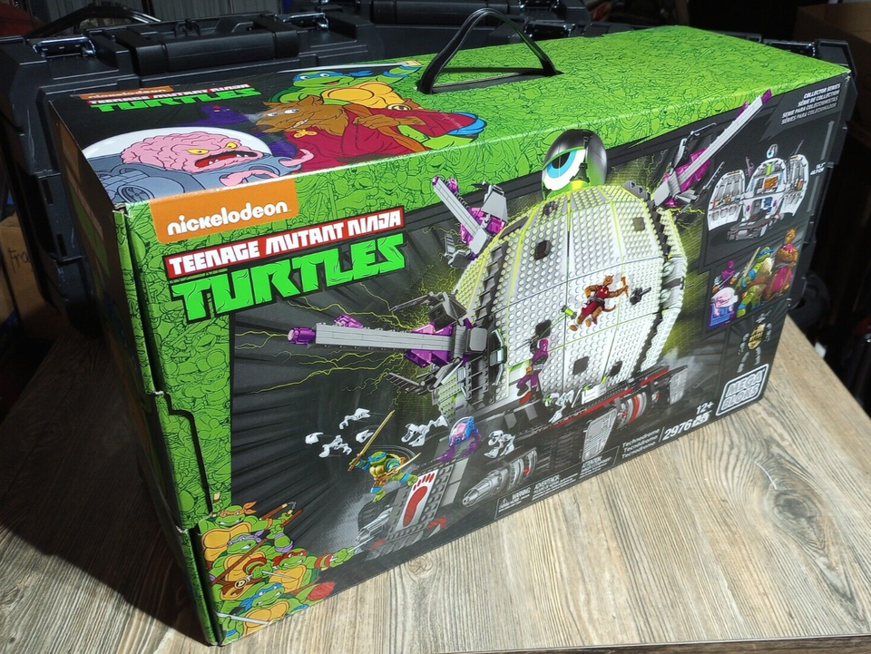 MEGA BLOKS Construx NINJA TURTLES TMNT TECHNODROME 100% Complete SEALED ...
