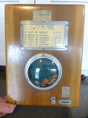 Antique Trade Simulator Arcade Dice Game 5 Cents Coin Operated. | eBay
