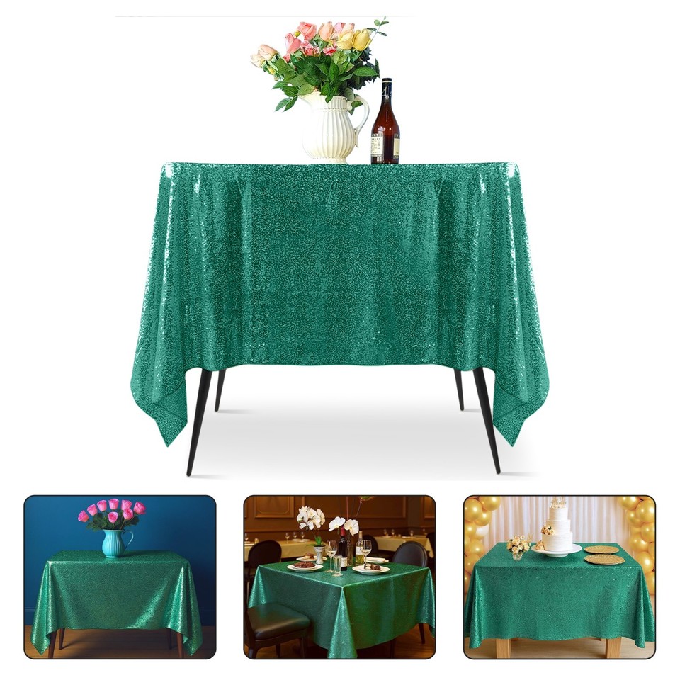 Sequin Glitter Tablecloth Sparkle Table Cloth Cover Wedding Birthday ...