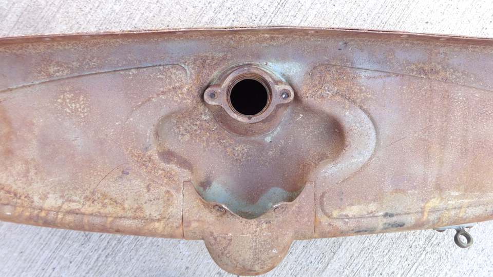 Late 1931 Model A Ford GAS TANK Original use w/ round speedo | eBay