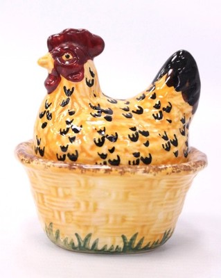 EMMA BRIDGEWATER Small Orange & Black Chicken On Nest 10cm - K11 | eBay UK