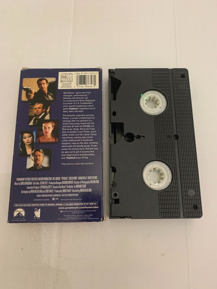 1999 Payback VHS Video Tape Mel Gibson | eBay