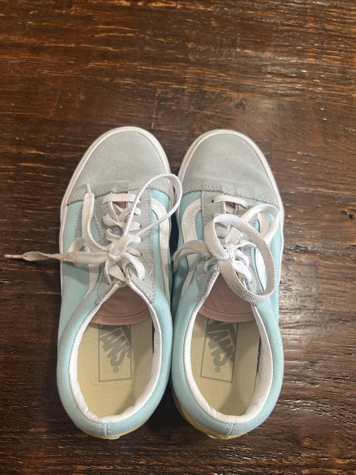 Vans Unisex Off The Wall 751505 Blue Casual Shoes Sneakers Size M 5.5 W ...