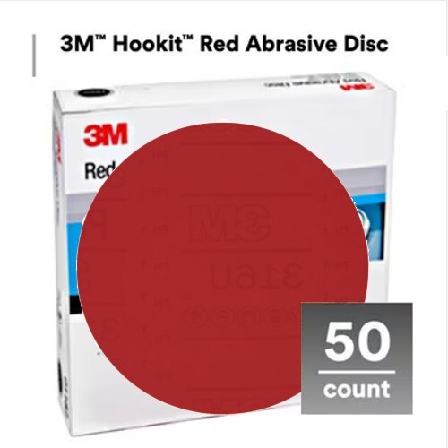 3M 01261 DA 6" Hook-It Sandpaper 80 grit, 50/box | eBay