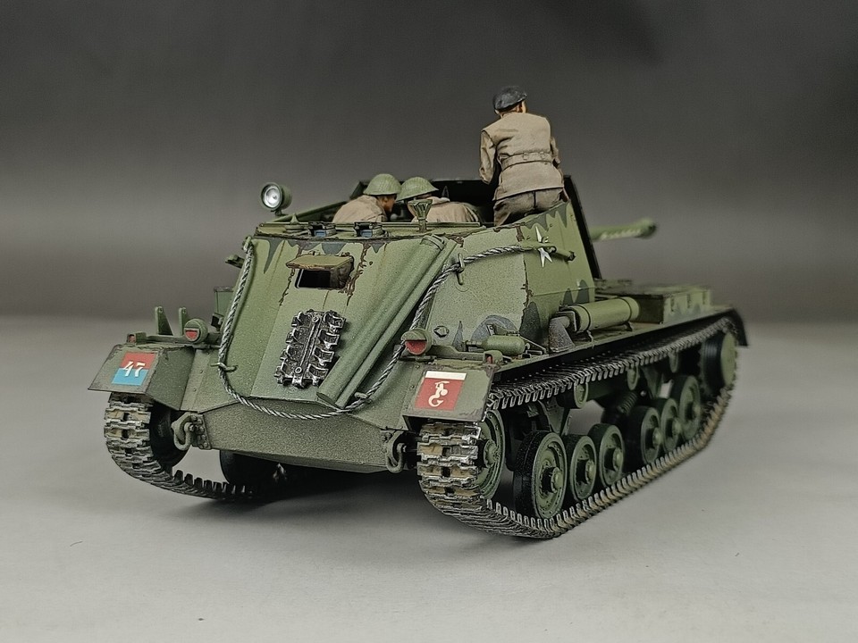 1/35 Built British Archer 17 pdr Gun Tank Destroyer w/3 Crew Figures ...