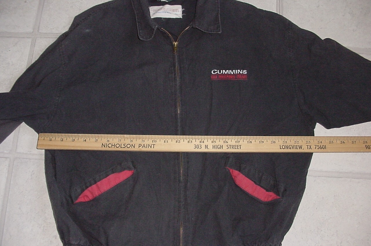 Power Wear Dunbrooke Cummins High Horsepower Engines Jacket Coat USA Sz ...