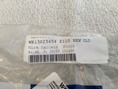 WE15X25654 GE Dryer Wire Harness BIN16 2025 | eBay