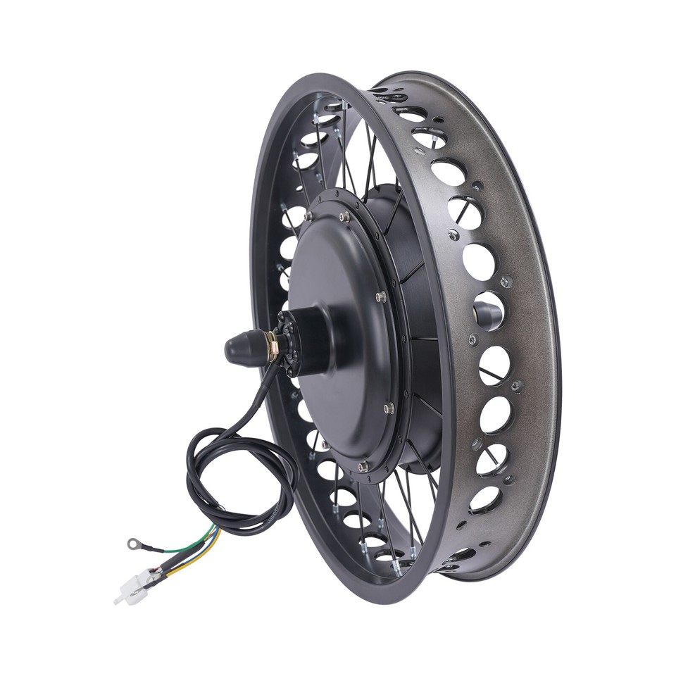 20" 48V Fat Tire Electric Bike Rear Wheel Hub Motor Snow Bike ...