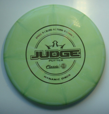 DISC GOLF DYNAMIC DISCS CLASSIC JUDGE PUTTER PUTT & APPROACH 173g GREEN ...