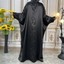 Muslim Satin Maxi Abaya Kaftan Ramadan Women Dress Arab Dubai Robe ...