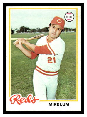 1978 Topps #326 Mike Lum - Cincinnati Reds | eBay