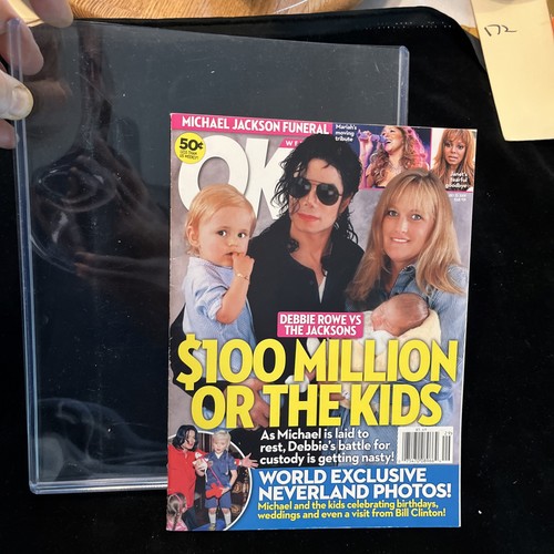 Michael Jackson OK Magazine Debbie Rowe In A Plastic Case $100 Million ...
