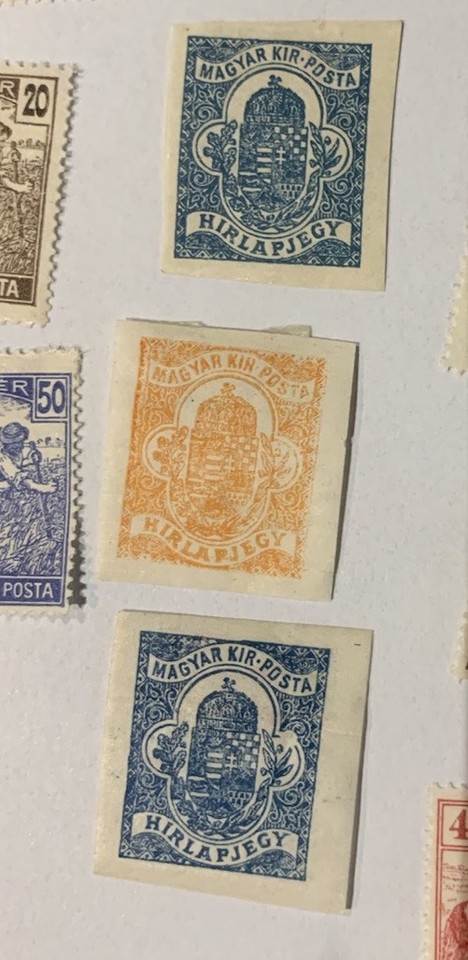 Hungary – Early 20th Century Magyar Posta & Newspaper Stamps (Used ...
