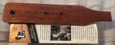 Vintage Lynch World Champion Turkey Call Model 102, 1958 Liberty, Miss ...