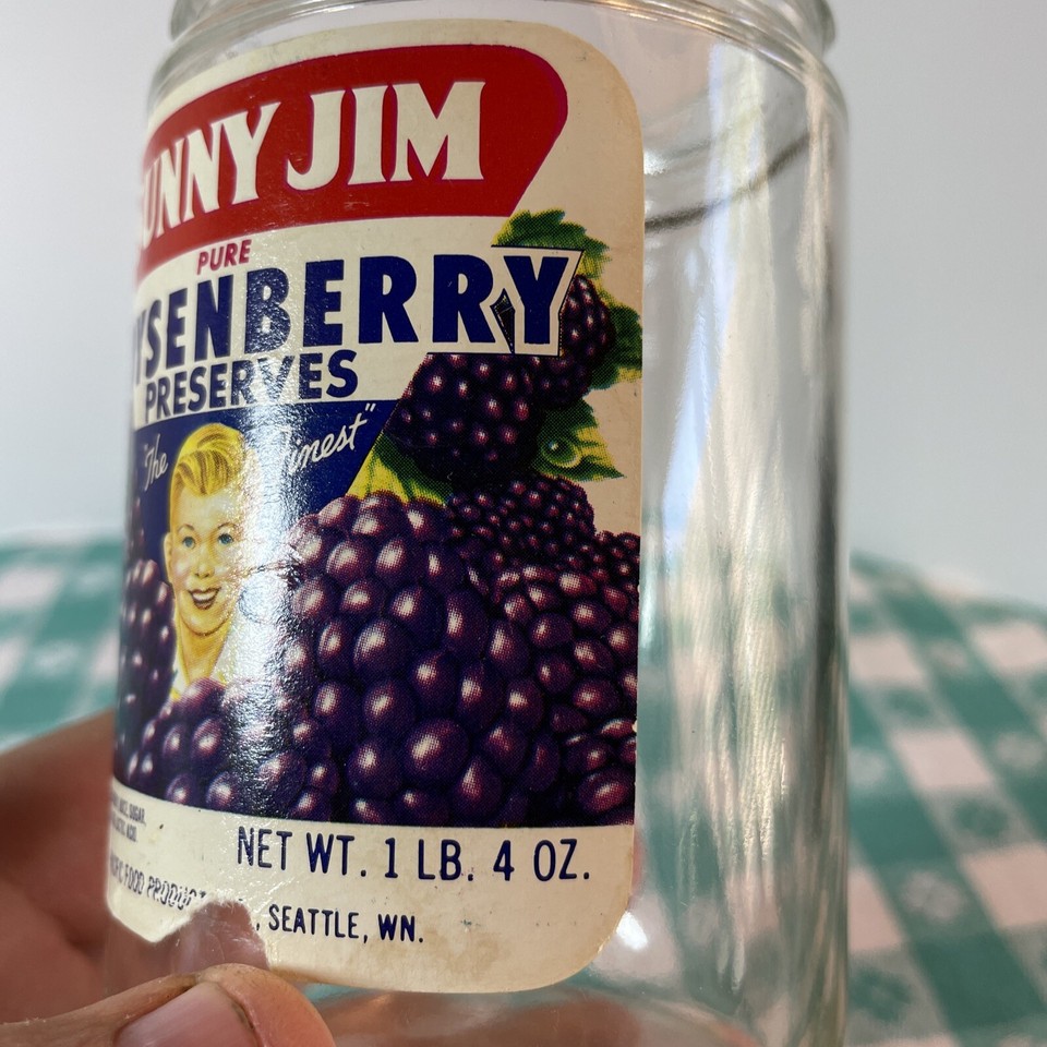 Sunny Jim Seattle Washington Jam Jar Vintage Advertising | eBay