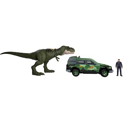 Jurassic World Legacy Tyrannosaurus Rex Ambush Toy Vehicle and Action ...