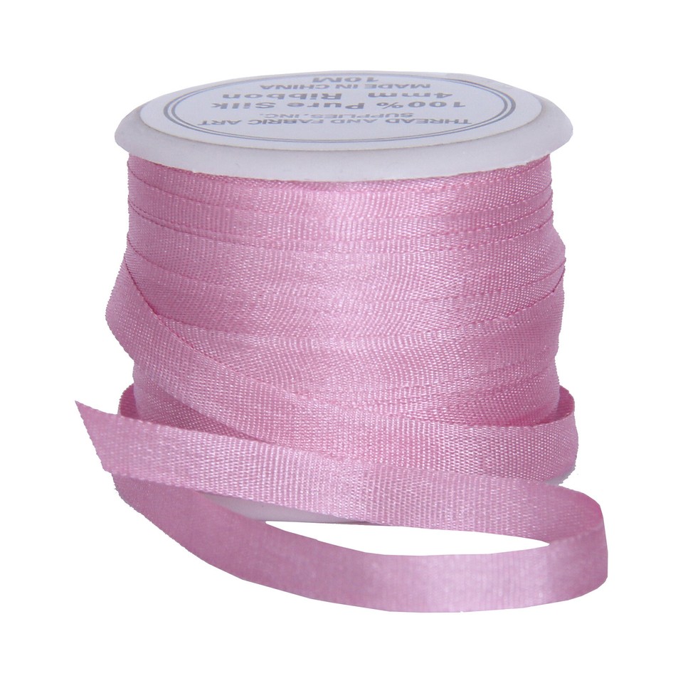 PURE SILK RIBBON 2MM, 4MM, 7MM - 50 COLORS - 3 WIDTHS - THREADART | eBay