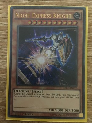 Yugioh | DRL3-EN072 - Night Express Knight - Ultra Rare - 1st ed | eBay