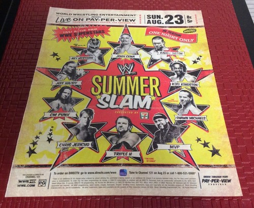 WWE Summerslam Print Ad Poster Art (Frame Not Included) | eBay