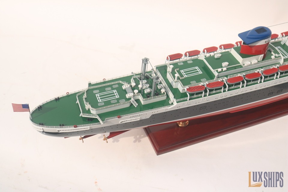 Handcrafted SS United States Ship Model 91cm – Nautical Collectible ...