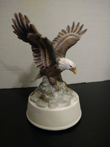 Jonathon Byron Eagle Bird Musical Figurine Plays America | eBay