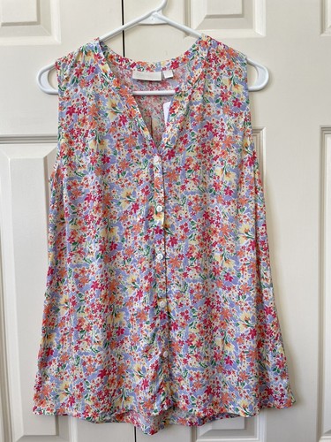 NEW Sussan White Romance Size XS (8) Women’s Floral Pyjamas Top RRP$69. ...