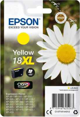 EPSON / 18XL Y / yellow genuine ink cartridge / cartouche originale ...