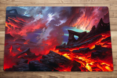 Scalding Tarn Trading Card Game MTG Playmat TCG CCG Mat Free Bag | eBay