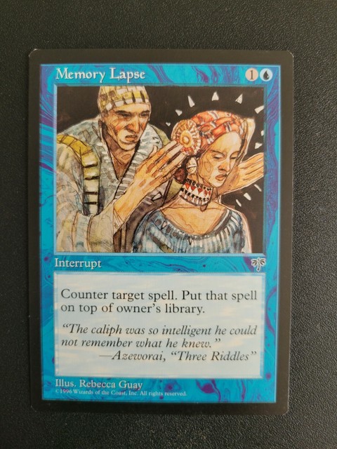 MTG Memory Lapse Mirage Regular Common for sale online | eBay