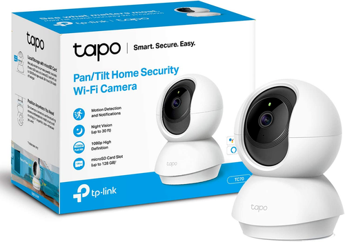 Pan/Tilt Smart Security Camera, Indoor CCTV, 360° Rotational Views ...