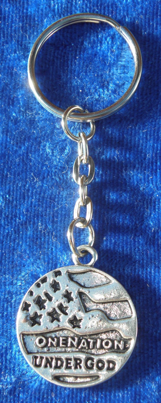 One Nation Under God Key Ring Keyring World Peace Anti War Poverty ...