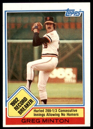 1983 Topps Greg Minton . San Francisco Giants #3 | eBay