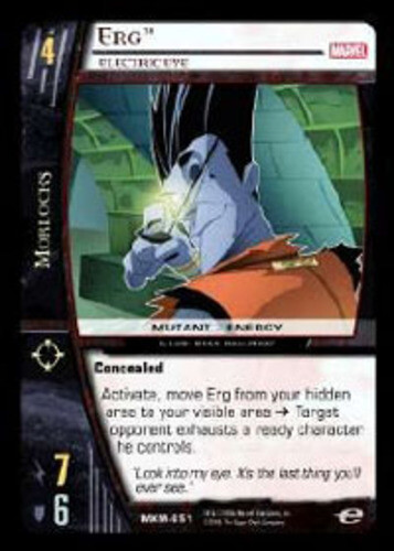 VS System: Erg, Electric Eye [Played] Marvel X-Men TCG CCG Classic ...